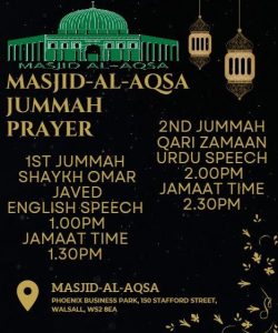 Masjid AlAqsa Walsall – mosque and community center